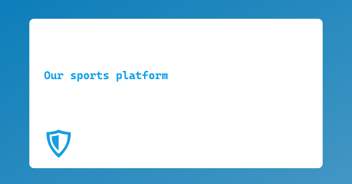 Our sports platform | Tournamentsoftware.com Products